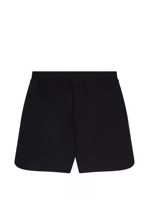 Emporio Armani Patterned Track Shorts - Black