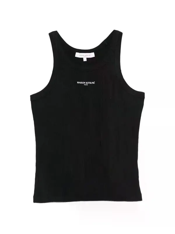 Maison Kitsuné Logo Tank Top - Black