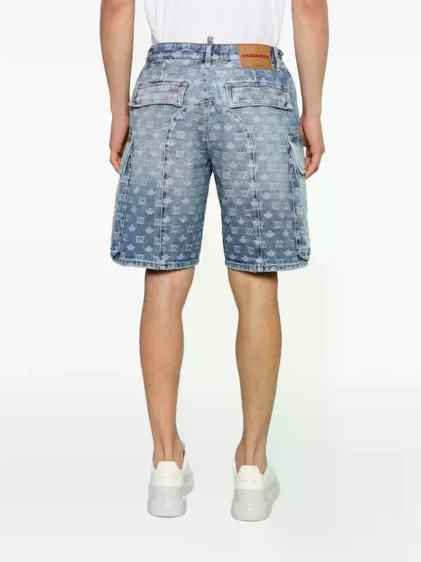 Dsquared2 Monogram Denim Shorts