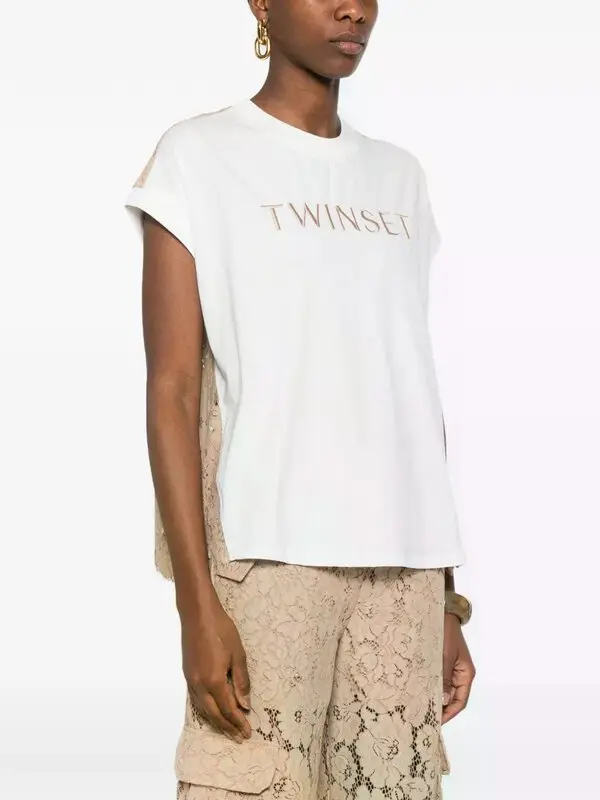 TWINSET Logo-embroidered T-shirt