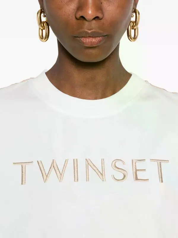 TWINSET Logo-embroidered T-shirt