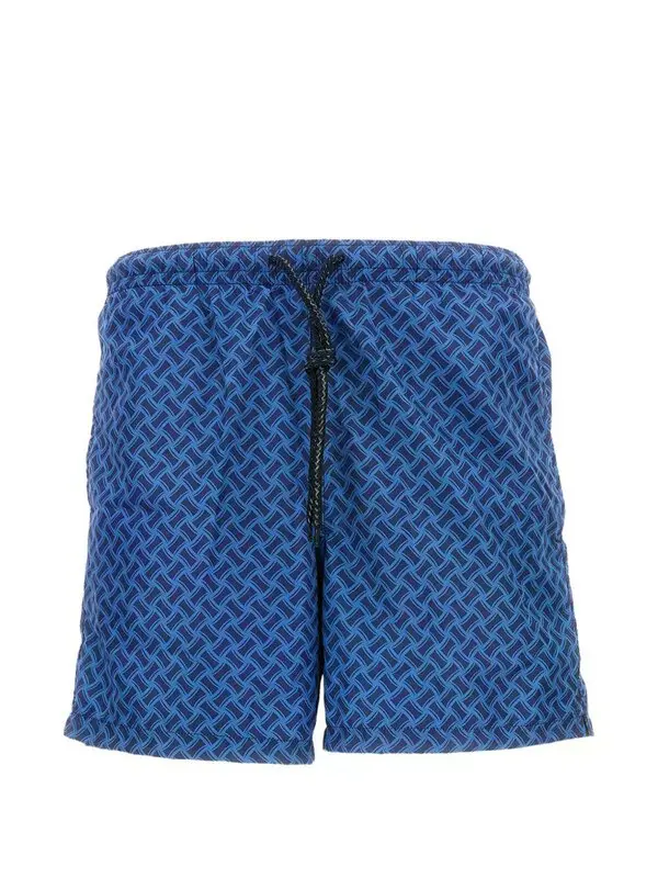 DRUMOHR Patterned Swim Shorts - Blue