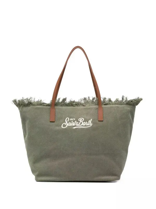 MC2 SAINT BARTH City Fringed Tote Bag - Green