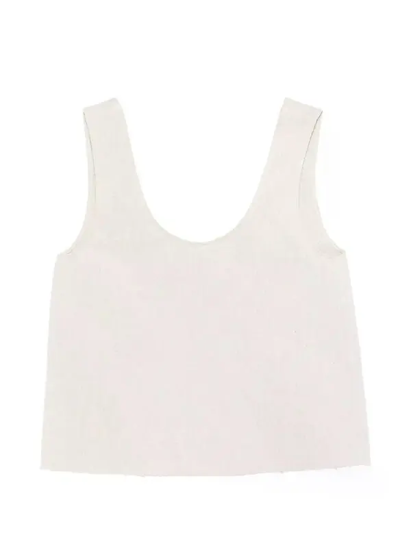 ALYSI Tie-front Cropped Tank Top
