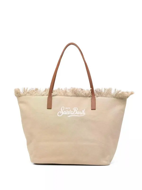 MC2 SAINT BARTH City Fringed Tote - Neutrals