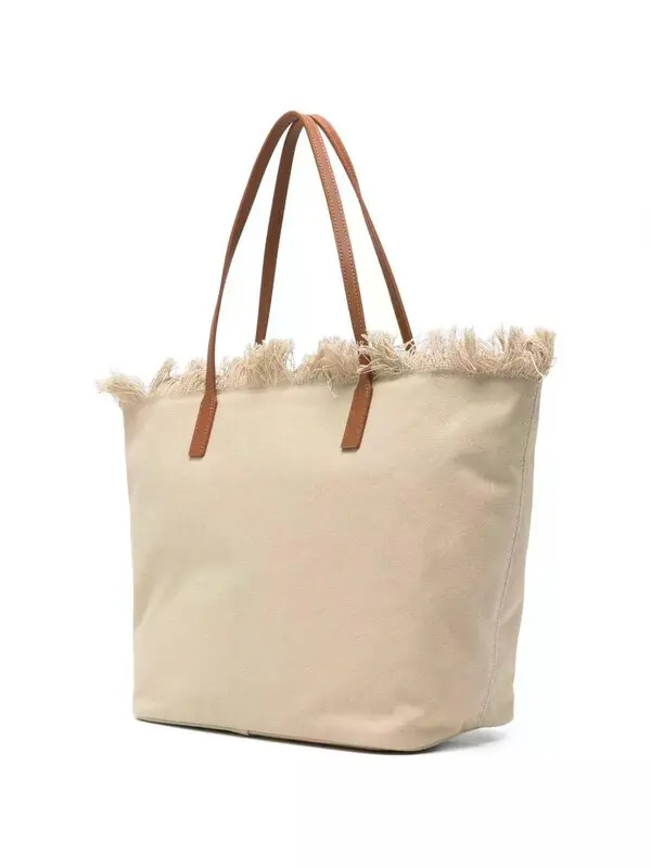 MC2 SAINT BARTH City Fringed Tote - Neutrals