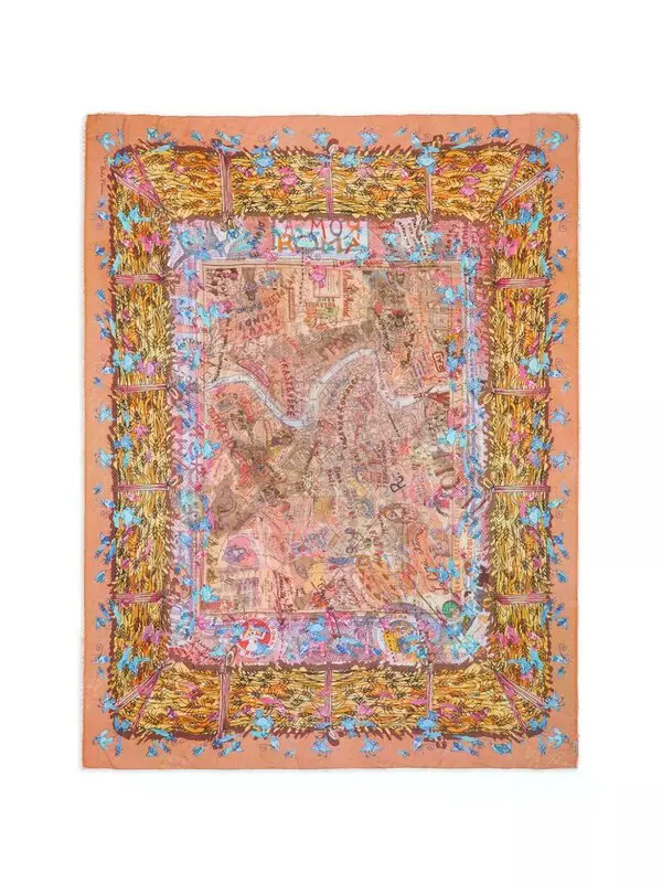Faliero Sarti X Paolo Fuimi Roma Scarf - Orange