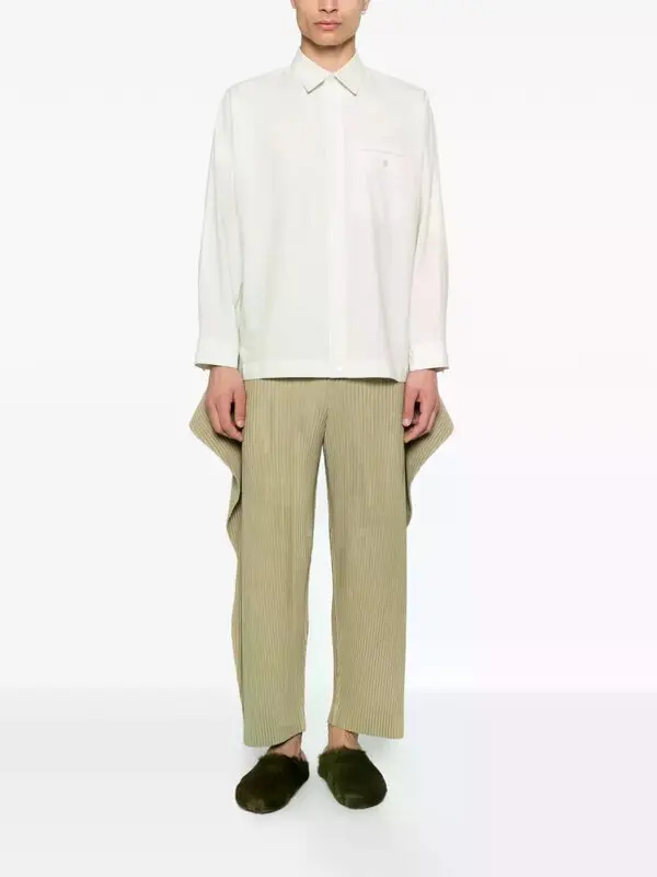 Issey Miyake Long-sleeve Boxy Shirt - Green