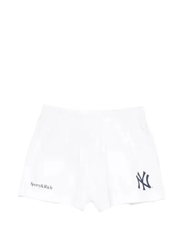 SPORTY & RICH Printed Shorts - White