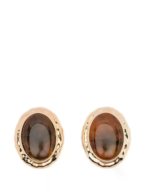 SELF-PORTRAIT Oval Earrings