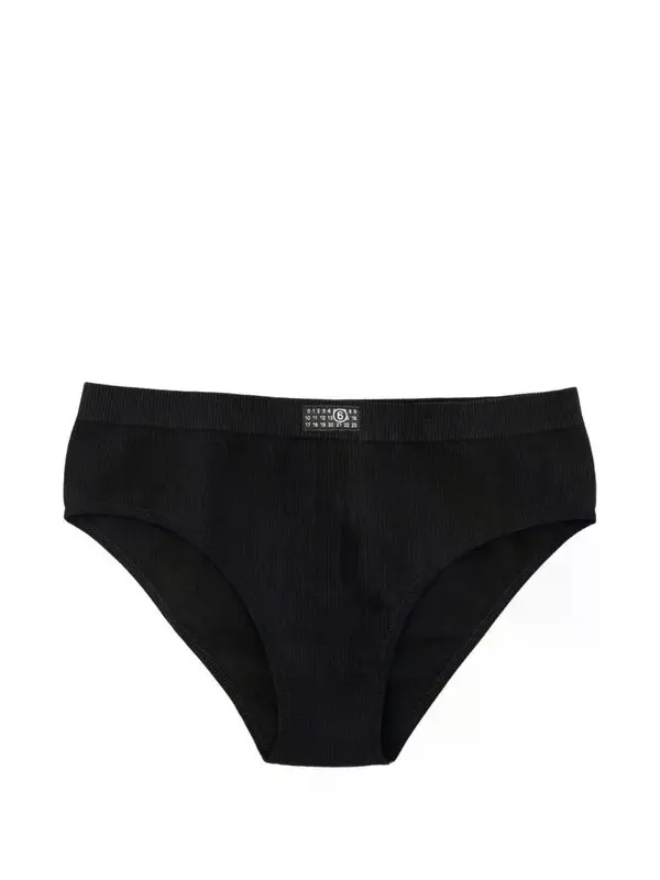 MAISON MARGIELA Logo-detail Briefs - Black