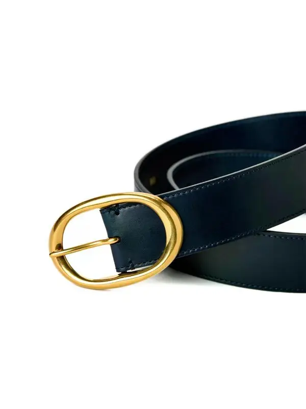 TWP Oval-buckle Wide Belt