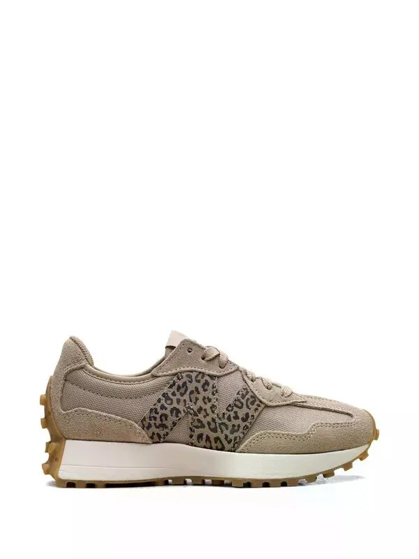 NEW BALANCE 327 Leopard-print Sneakers - Neutrals