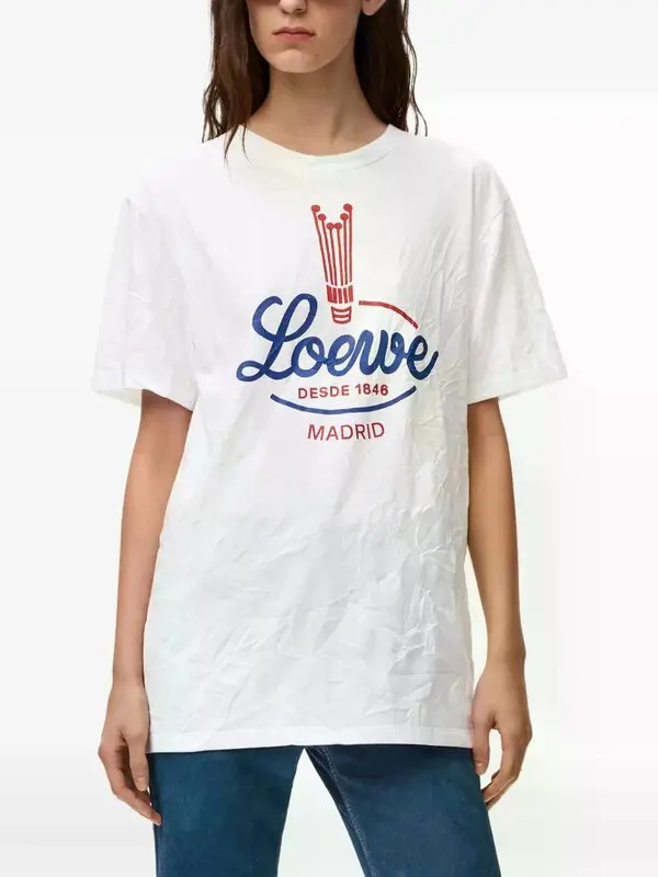 Loewe Logo-print T-shirt - White
