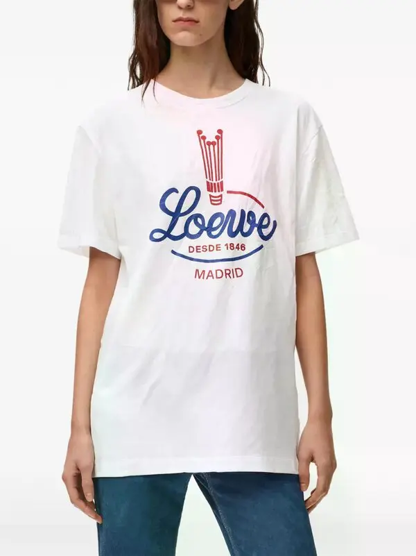 Loewe Logo-print T-shirt - White
