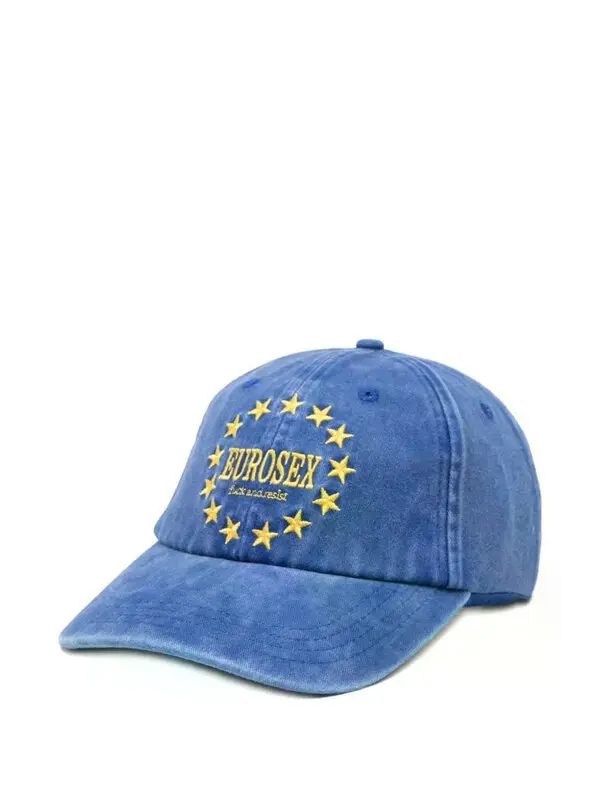 CARNE BOLLENTE Star-embroidered Baseball Cap - Blue