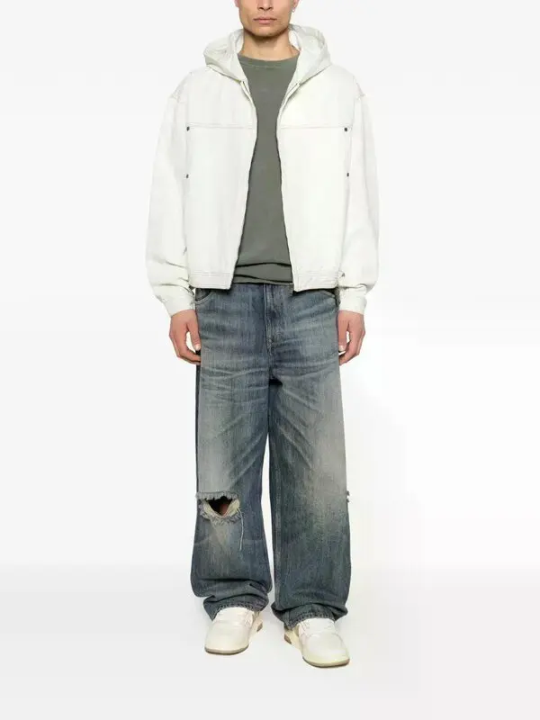 DAILY PAPER Patterned Hooded Jacket - Neutrals