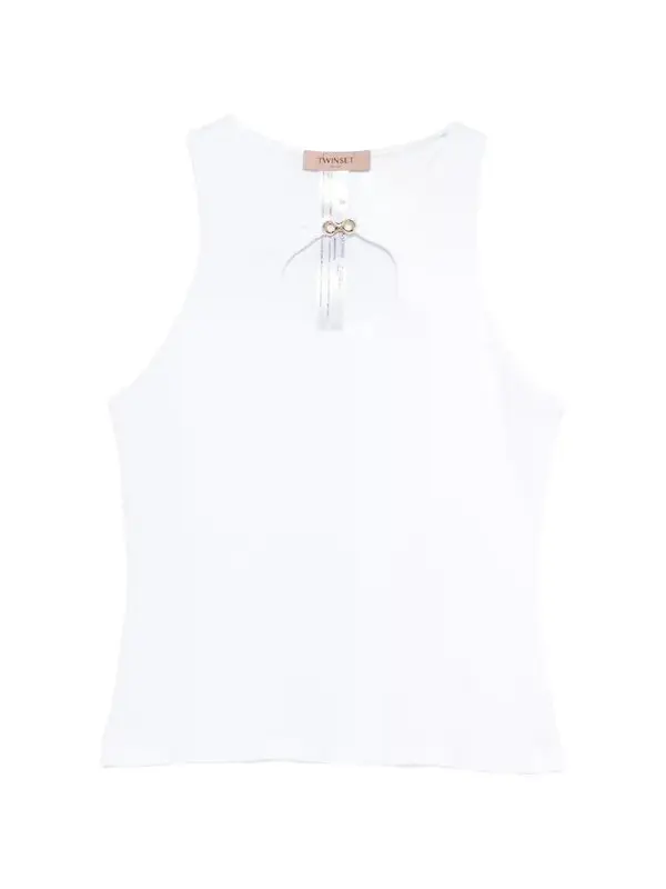 TWINSET Cut-out Embellished Top