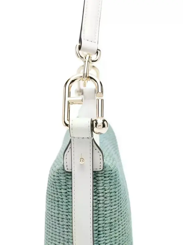 Furla Woven Strap Shoulder Bag - Green