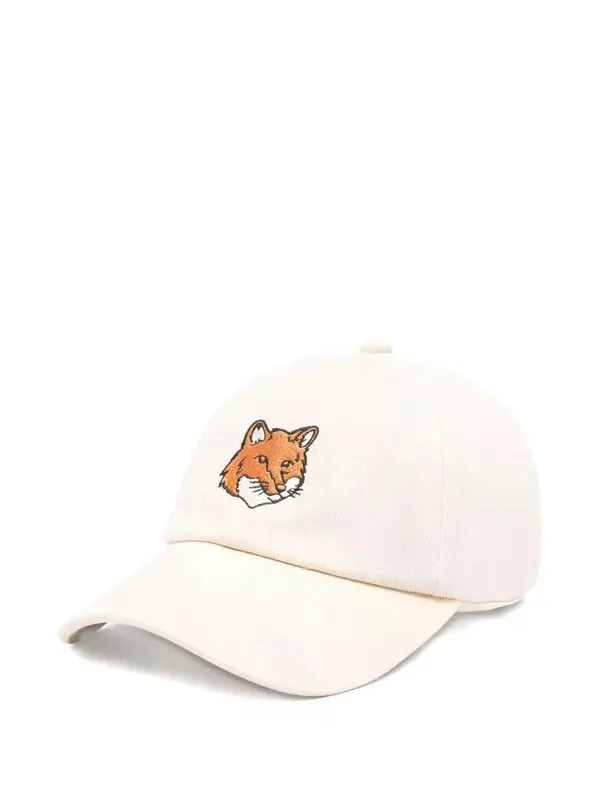 Maison Kitsuné Fox-embroidered Baseball Cap - Neutrals