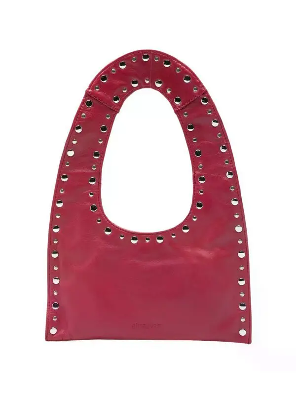 Gimaguas Mini Franca Studded Shoulder Bag - Red