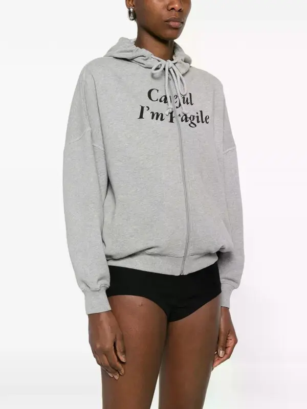 Gimaguas Printed Zip Up Hoodie