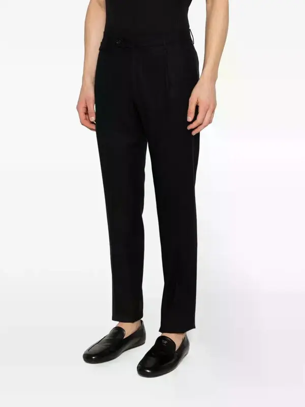 Tagliatore Pleated Trousers - Black