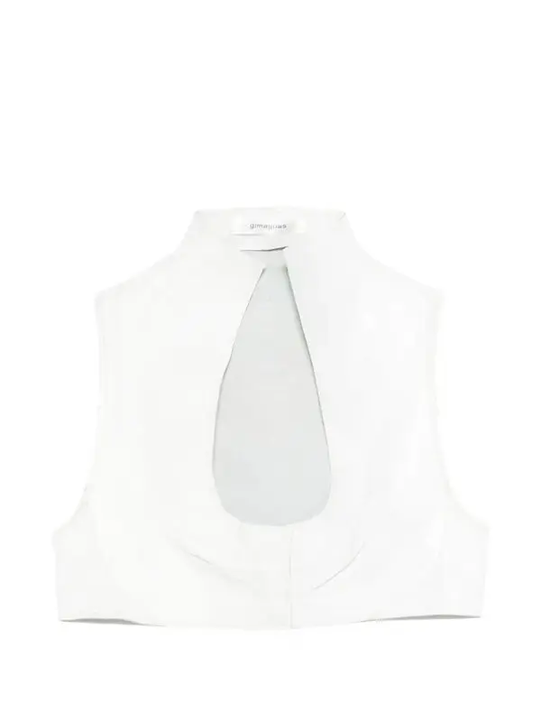 Gimaguas Leather Top - White