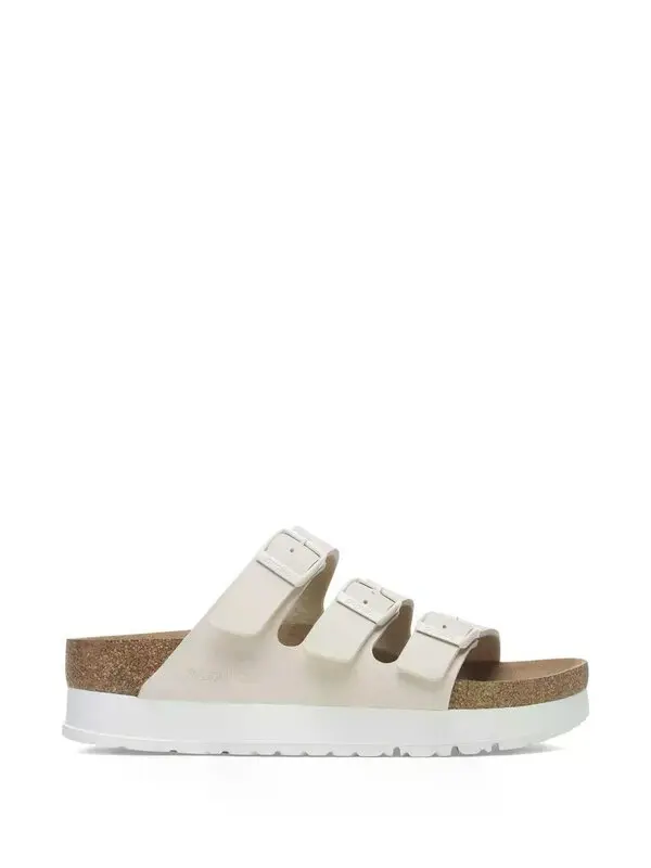 BIRKENSTOCK Florida Platform Flex Sandals - Neutrals