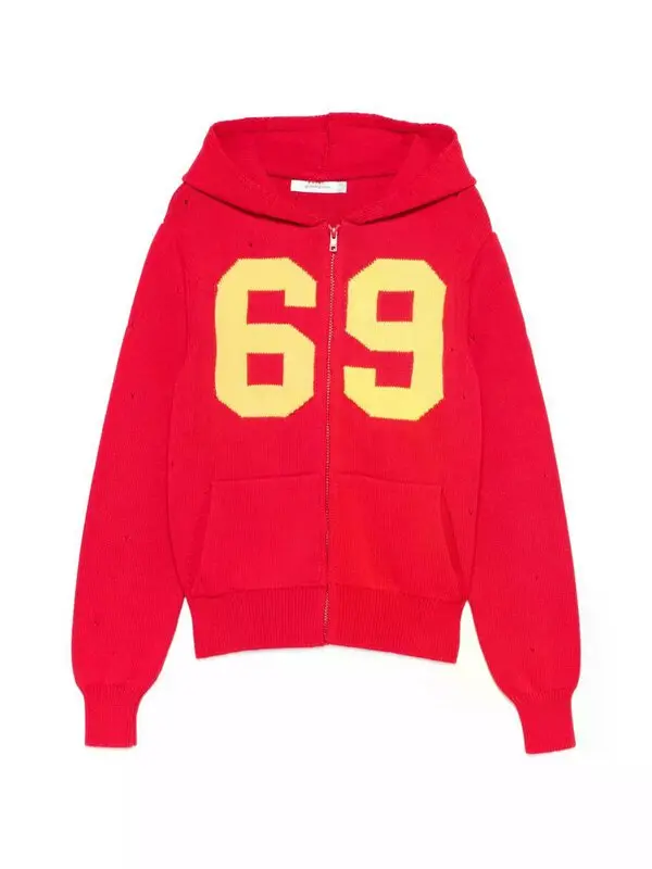 Gimaguas Number Hooded Cardigan
