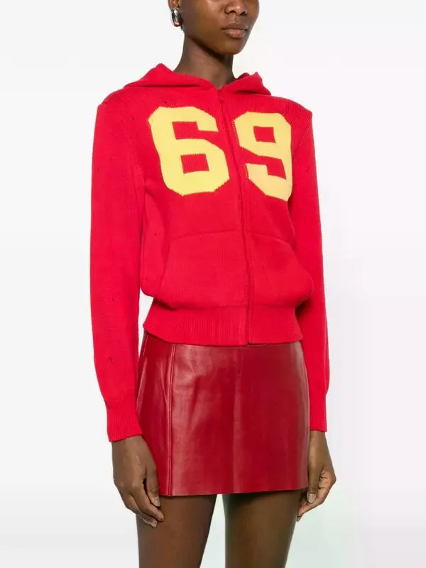 Gimaguas Number Hooded Cardigan