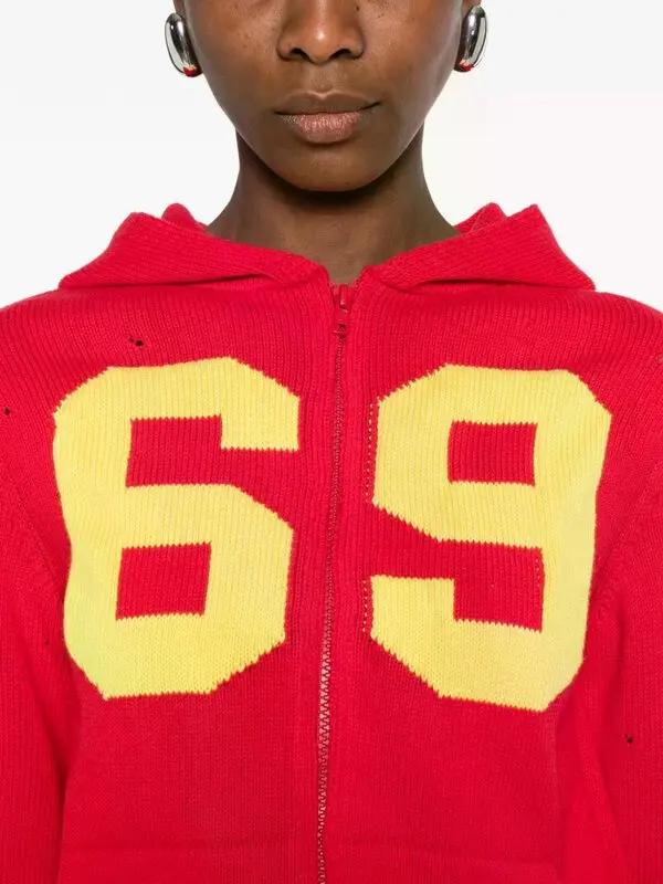 Gimaguas Number Hooded Cardigan