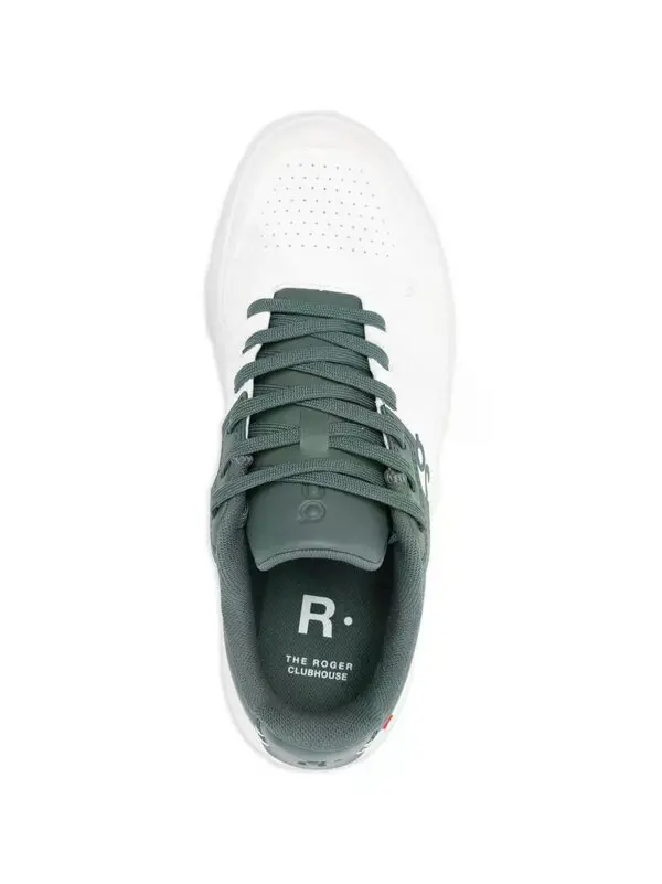 On The Roger Perforated-detail Sneakers - White