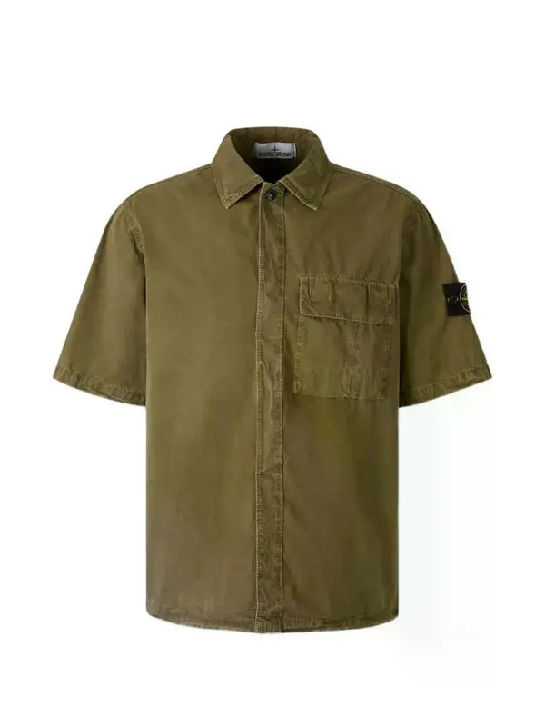 Stone Island Chest-pocket Short-sleeve Shirt - Green