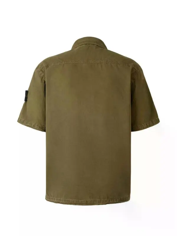 Stone Island Chest-pocket Short-sleeve Shirt - Green