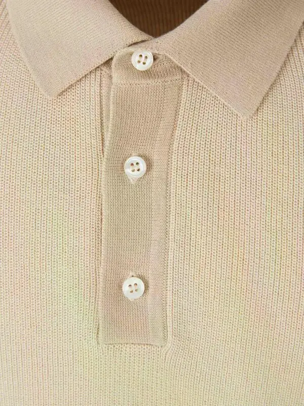 LARDINI Cotton Polo Shirt - Neutrals