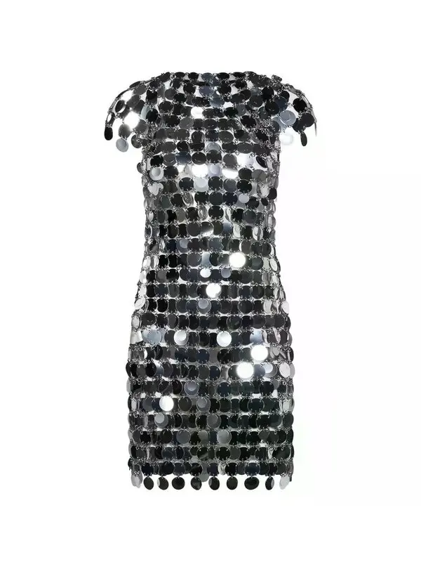 Rabanne Mirror-effect Mini Dress