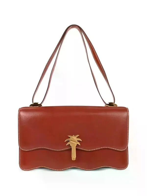 Hermès 1988 Palm Tree Leather Shoulder Bag - Brown