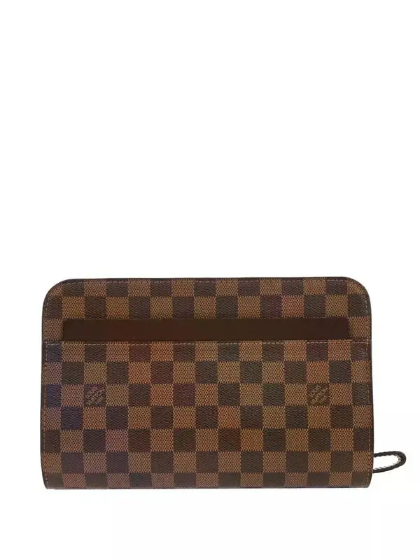 LOUIS VUITTON 2011 Saint Louis Checked Clutch Bag