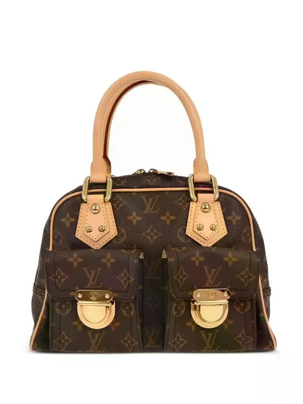 LOUIS VUITTON 2006 Manhattan Pm Tote Bag - Brown