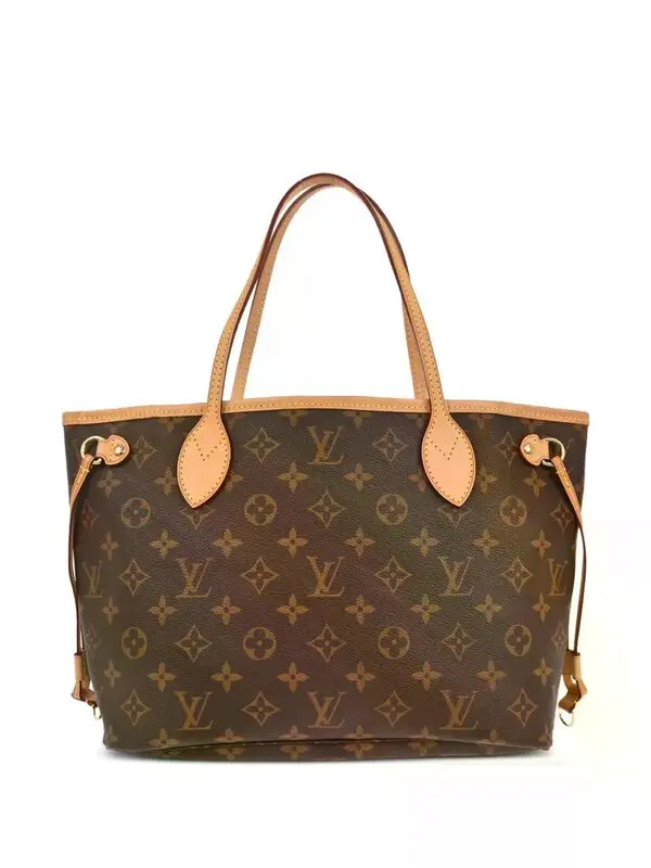 LOUIS VUITTON 2010 Neverfull Pm Monogram Tote Bag - Brown