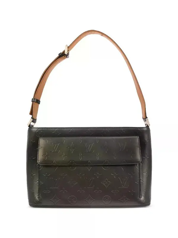 LOUIS VUITTON 2002 Mat Alston Shoulder Bag - Black