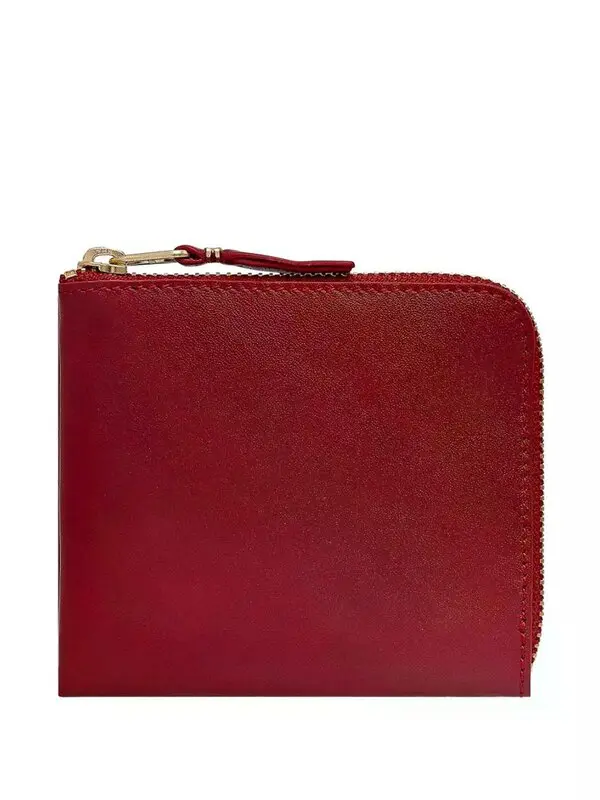 Comme Des Garçons Zip Leather Wallet - Red