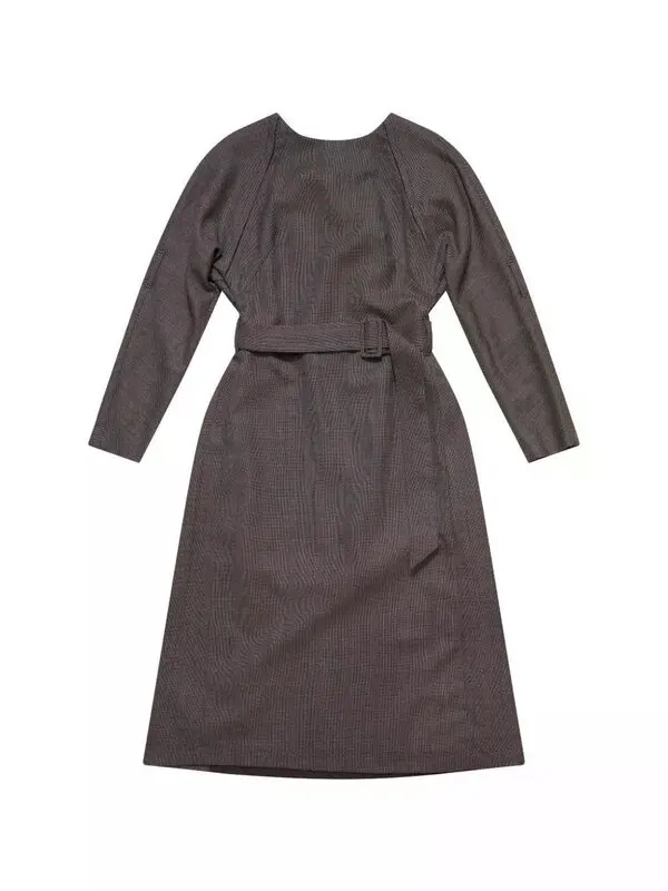 MAISON MARGIELA Belted Midi Dress - Brown