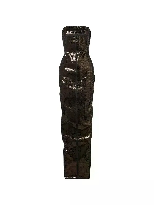 Rick Owens Sequin-embellished Midi Dress - Brown