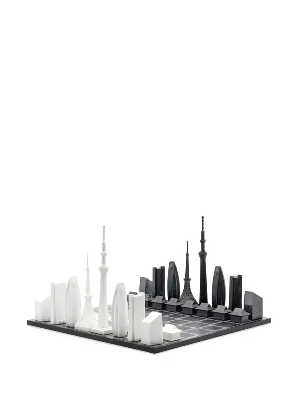 SKYLINE CHESS Tokyo Chess Set - Black