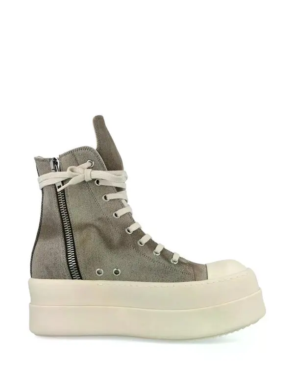Rick Owens Mega Bumper Tongue Sneakers - Grey