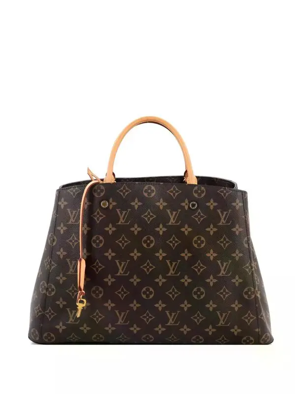 LOUIS VUITTON Montaigne Handbag Monogram Canvas Gm Tote Bag - Brown