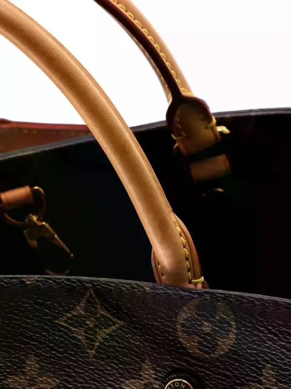 LOUIS VUITTON Montaigne Gm Monogram Canvas Tote Bag - Brown