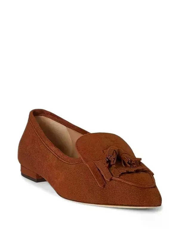 Ralph Lauren Pointed Tassel-detail Pumps - Brown